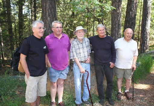 Bill Wetherall with friends